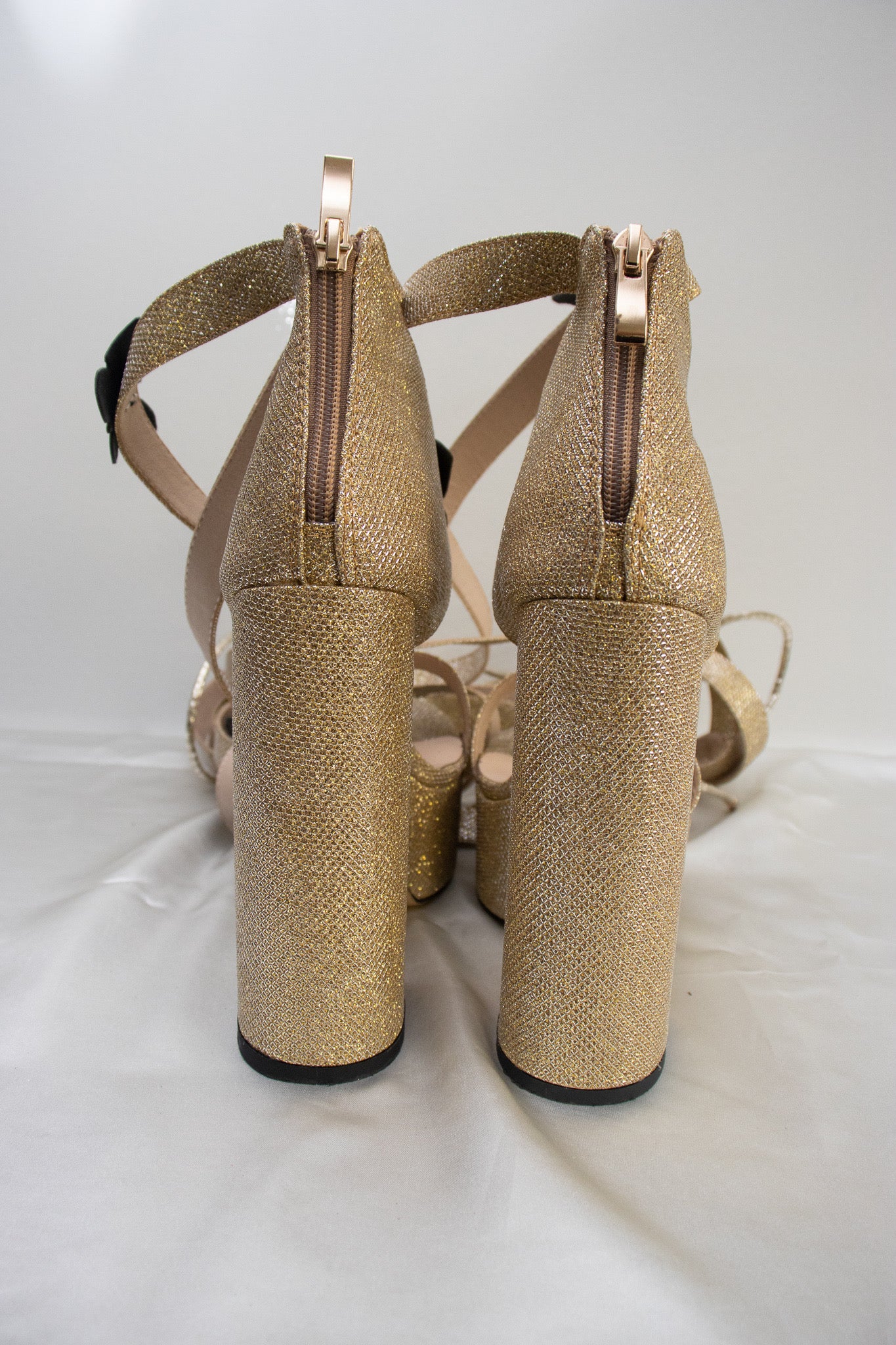 Gold Spring/ Summer Butterfly Platform Heels for women| MHYK